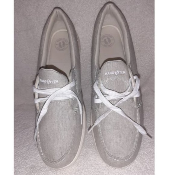 Hang Ten | Shoes | Hang Ten Mens Canvas Deck Shoes In Size 1 | Poshmark